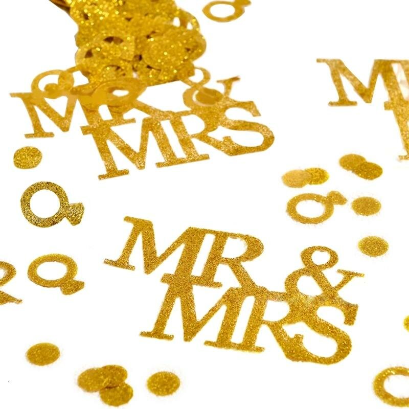 Свадебные конфетти, Золото - Стиль B