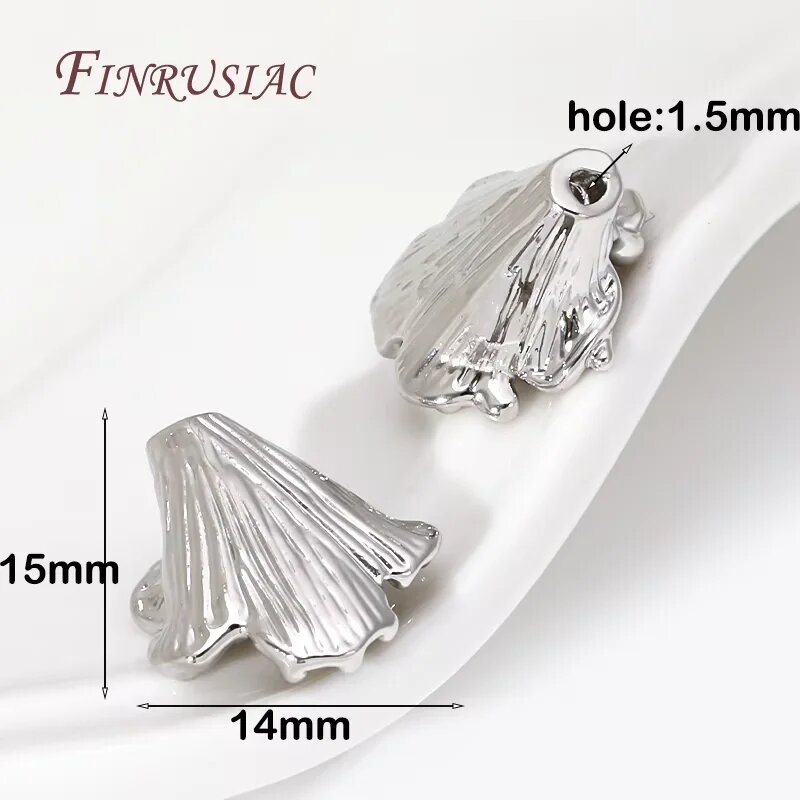 Золотые короны для браслетов FINRUSIAC, 6 штук 6 pieces, Rhodium Plated