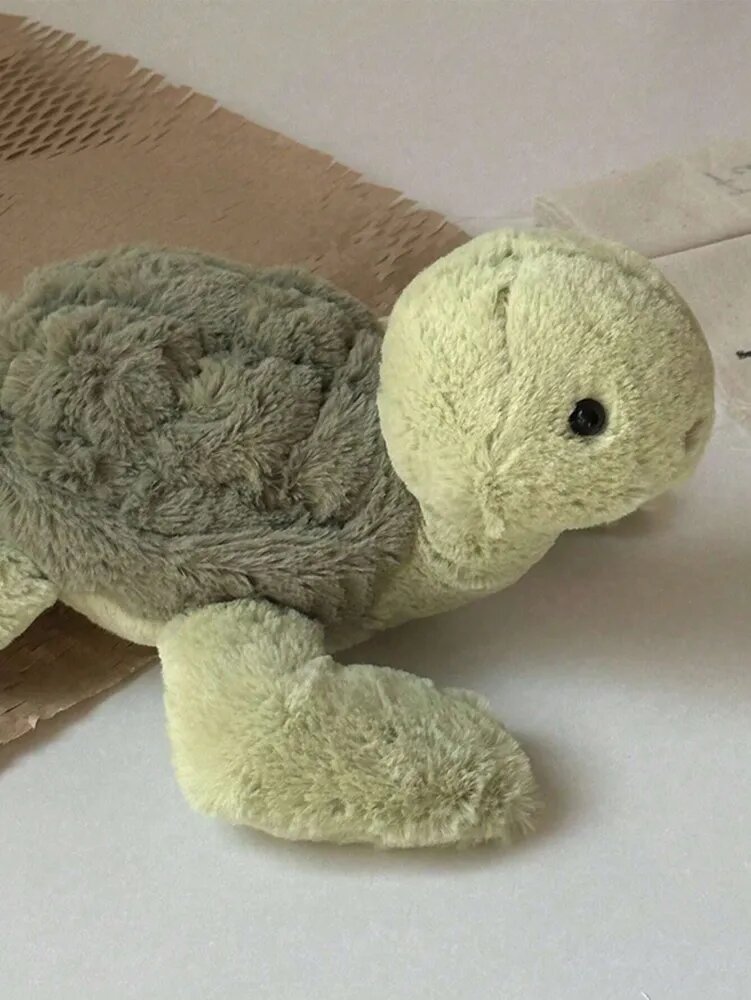 Мягкая утяжеленная плюшевая черепаха 28см, Морская игрушка-подушка для детей и девочек, Подарок на День Рождения, Рождество, 8 Марта (День Матери)