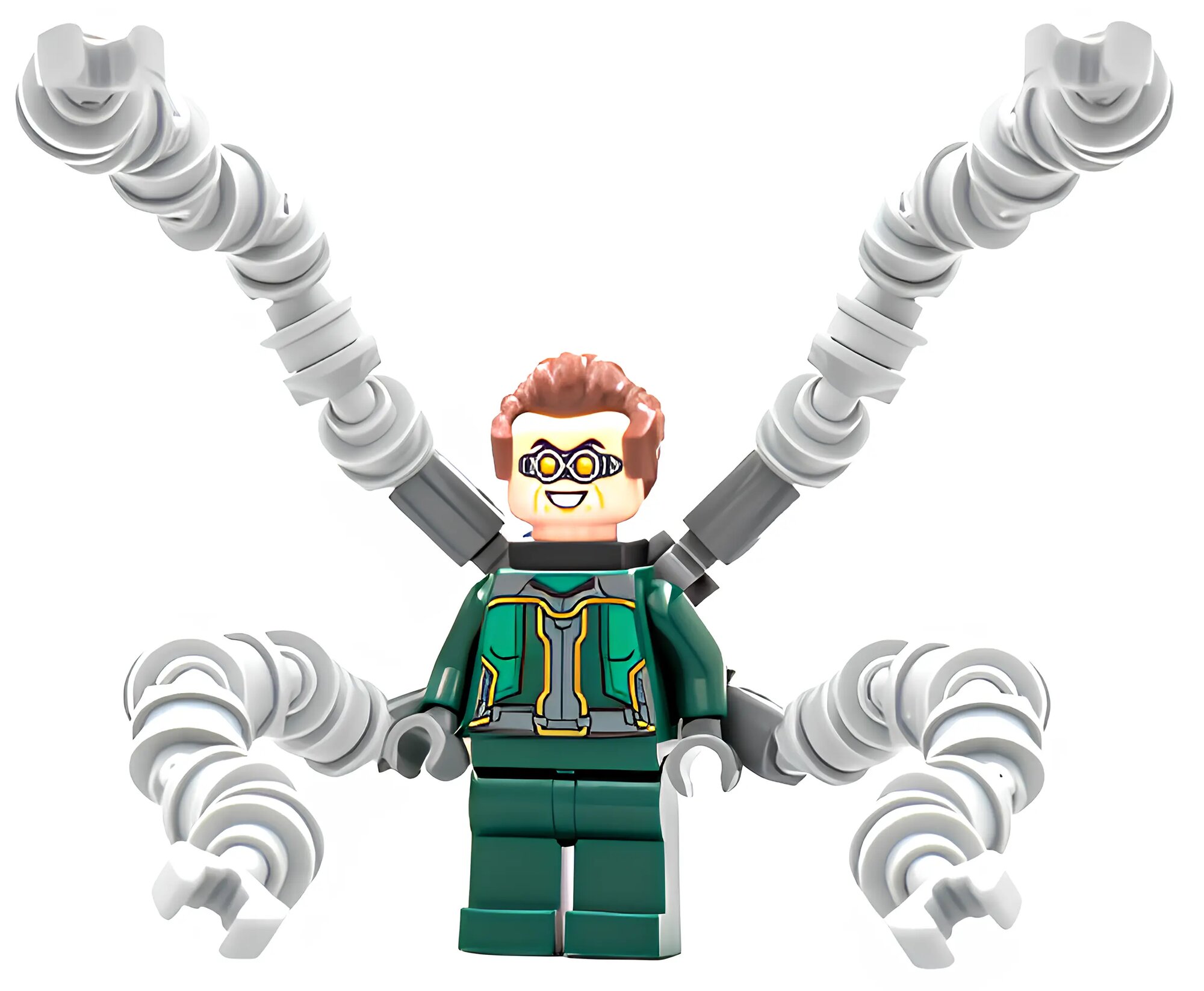 Минифигурка Lego Super Heroes Dr. Octopus (Otto Octavius) / Doc Ock - Dark Green Suit sh0727 U
