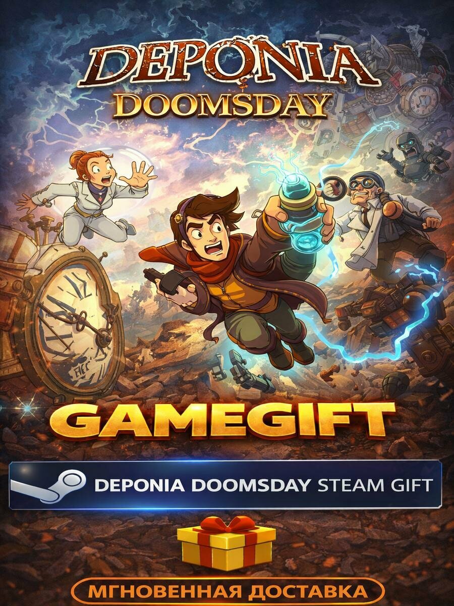 Игра Deponia Doomsday для STEAM ПК (PC) | Страна активации - Малайзия | Подарком на Ваш аккаунт | Автовыдача