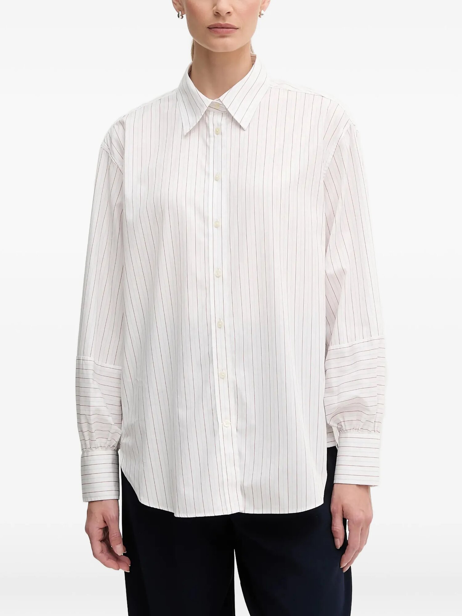 Рубашка Striped buttoned shirt