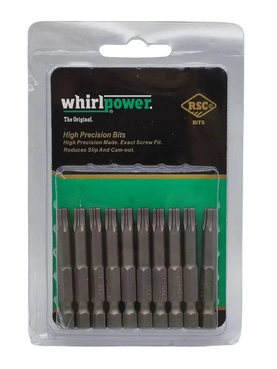 Бита Т30 50 мм для нагелей звездочка, комплект 10 шт