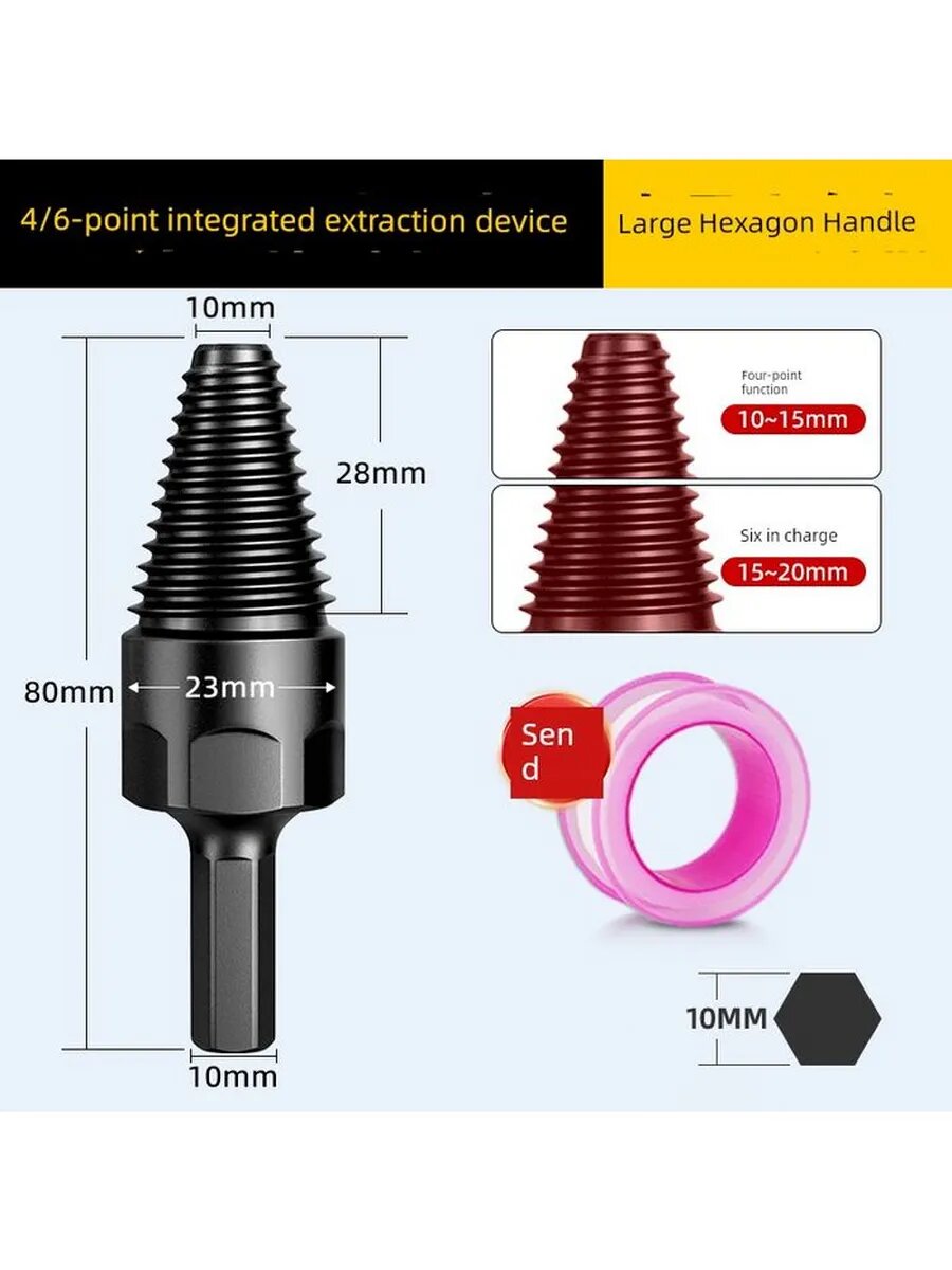 Устройство с большой шестигранной ручкой 4/6 мин