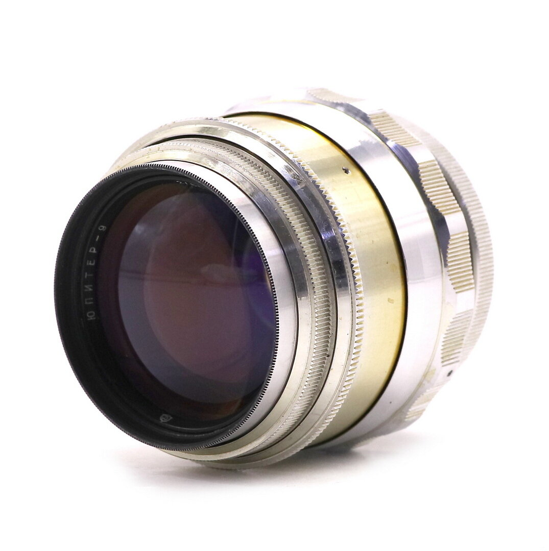 Объектив Юпитер-9 2/85 М39 silver зерк М42
