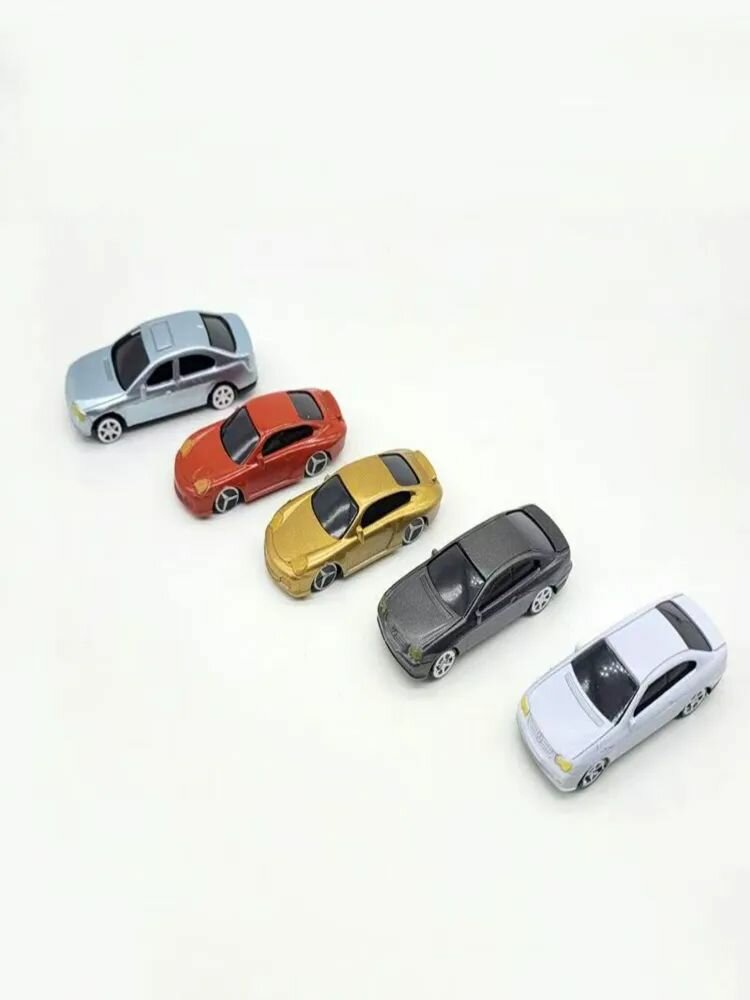 5 шт Миниатюрные модели автомобилей 1:75, для диорам и макетов песочного стола