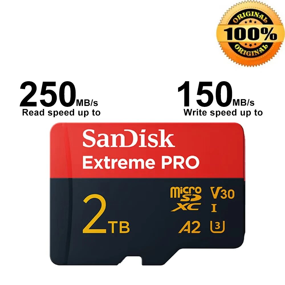 SanDisk Extreme PRO microSDXC карты памяти 2 ТБ 2TB