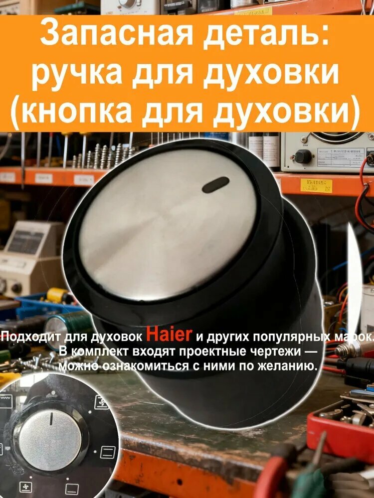 Выдвижная ручка регулятора для духовки Скрытая ручка-кнопка для духового шкафа Haier и других марок, модель SD-SS-2, замена сломанной ручки