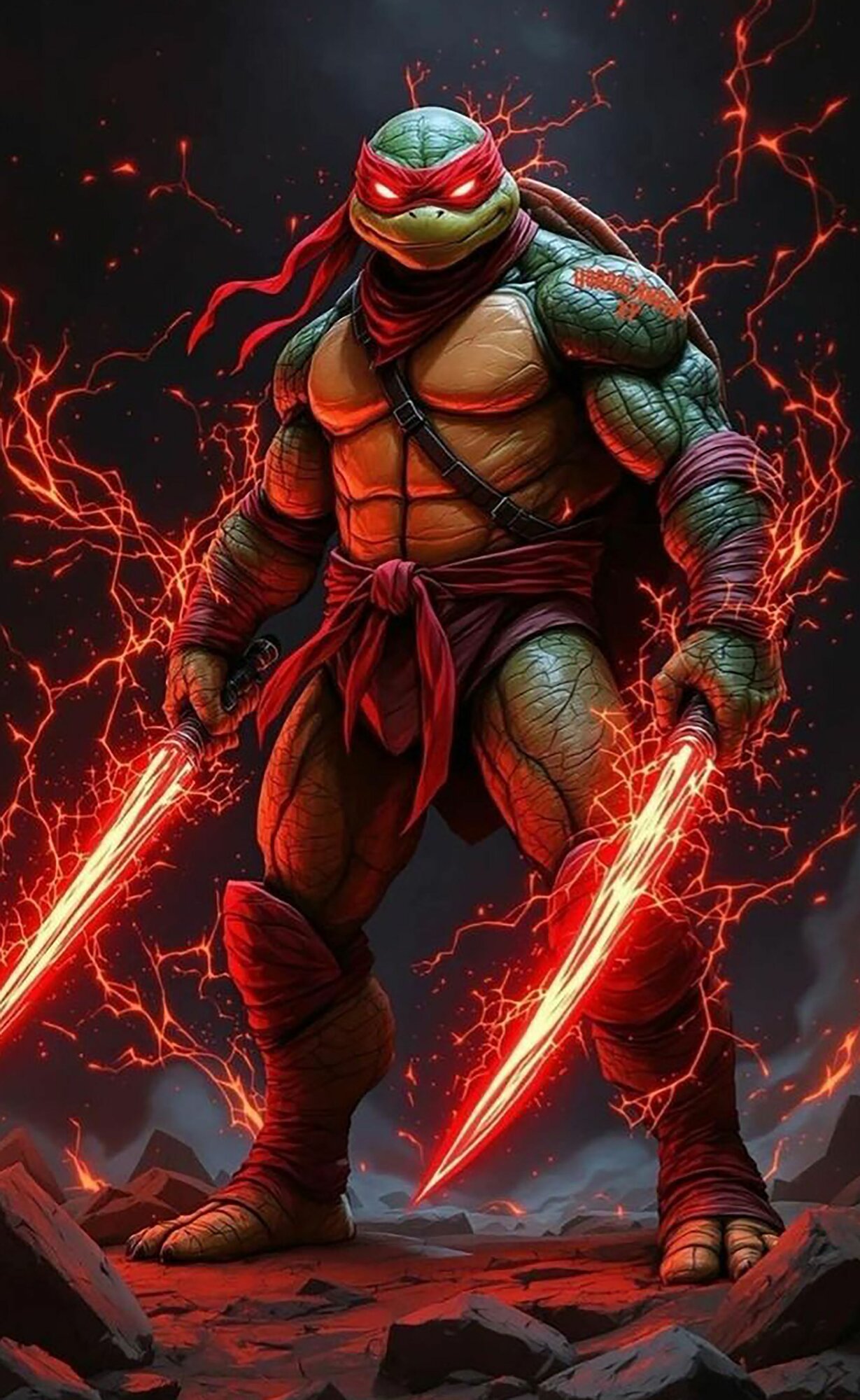 Плакат черепашки ниндзя