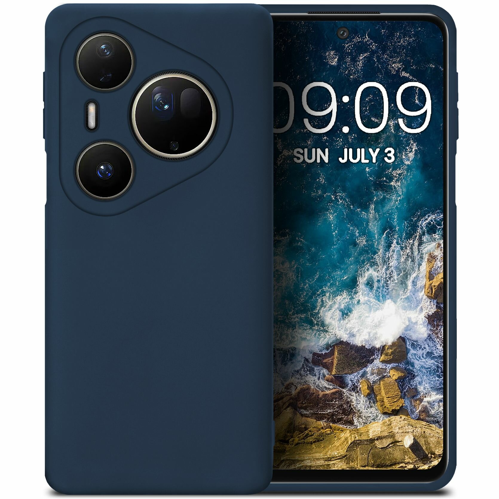 Мягкий Soft Touch чехол из силикона для HUAWEI PURA 80 ULTRA с бархатной подкладкой — фото 1