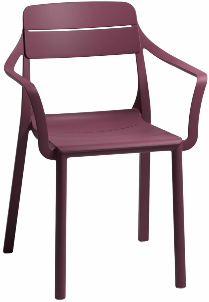 Кресло садовое пластиковое Cassia, цвет бургунди, Nardi, Италия