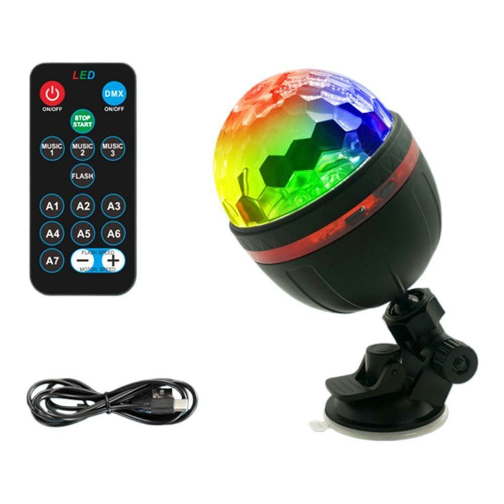 Светодиодный LED диско шар. Светомузыка для дома