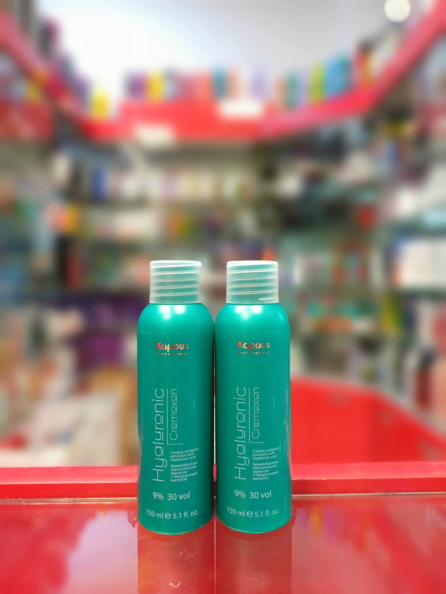 Окислитель 2шт 9% (эмульсия, оксигент, оксид) для красителя Hyaluronic Cremoxon 150мл*2 Kapous