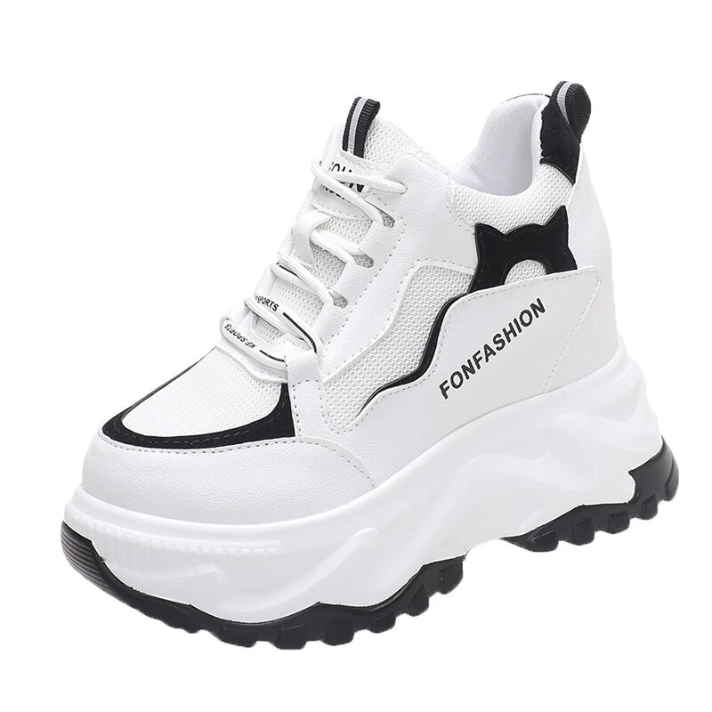 Кроссовки Breathable Leather Wedges Casual Shoes 789