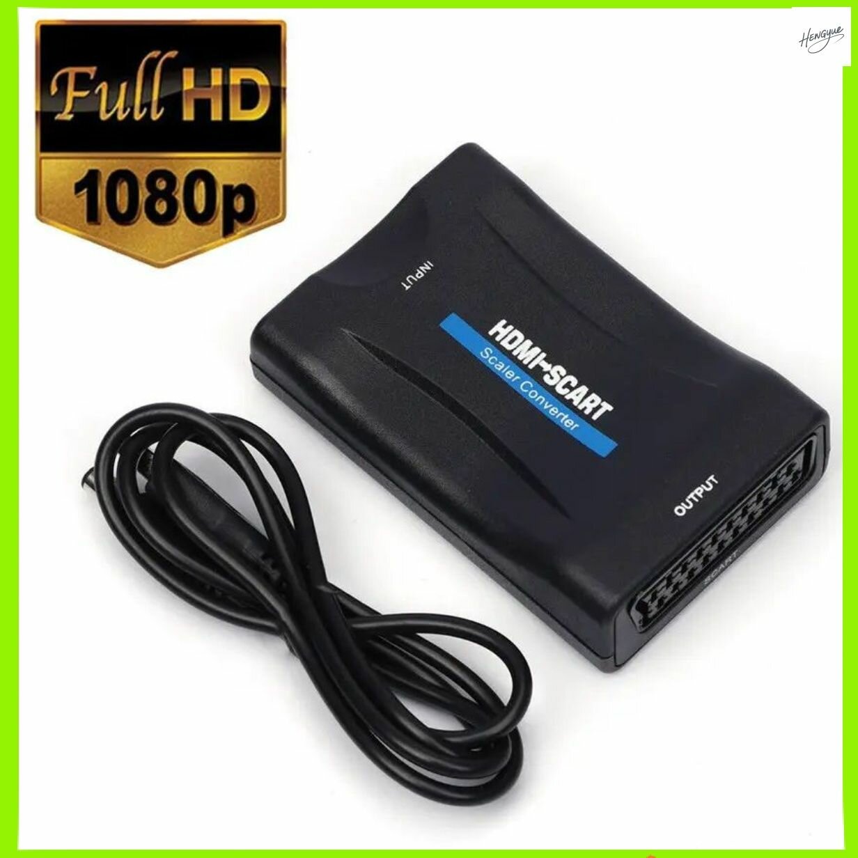 1080P HDMI в SCART, композитный видео стерео конвертер аудио адаптер для Sky Box HD TV DVD STB-. hengyue