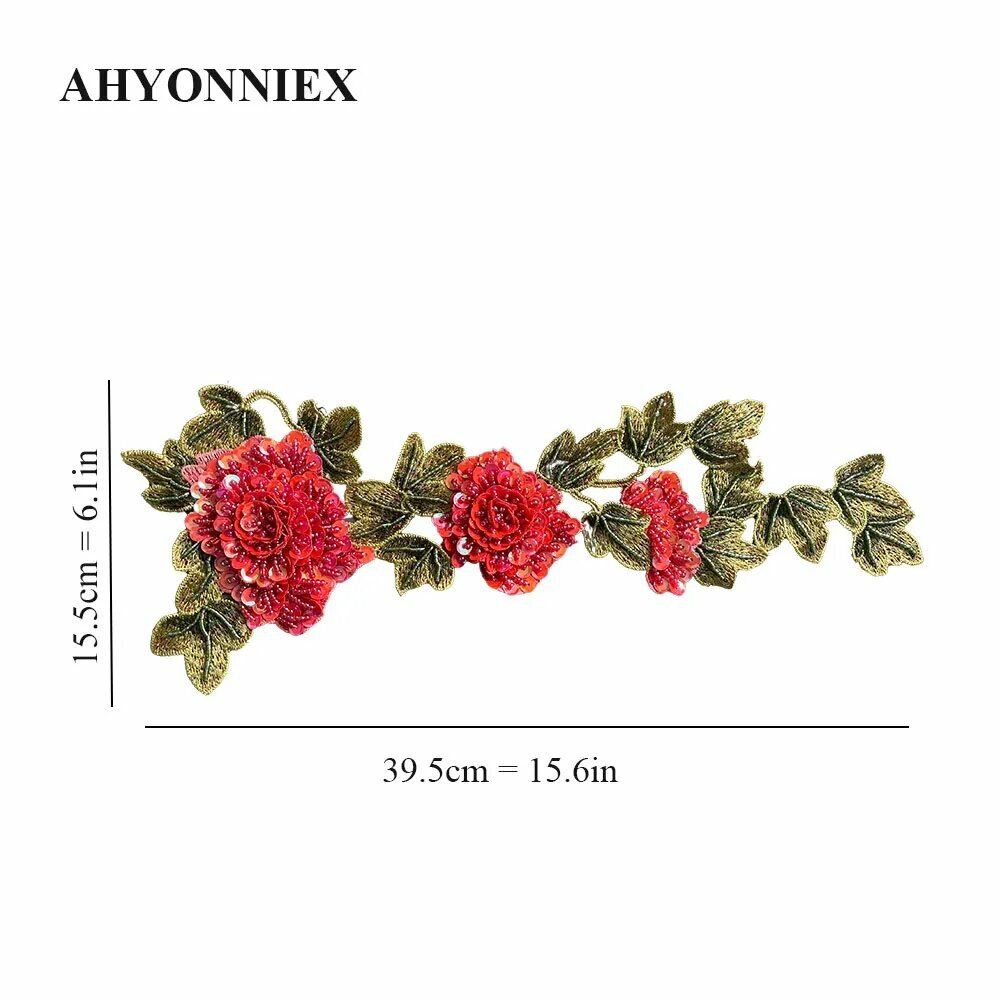 AHYONNIEX Патч для вечернего платья 39.5см мандариновый