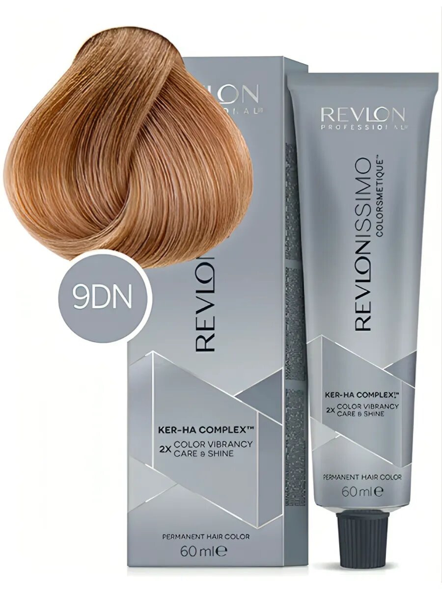 Краска для волос Revlon Professional Revlonissimo Colorsmetique, Краситель с гиалуроновой кислотой перманентный, 9DN