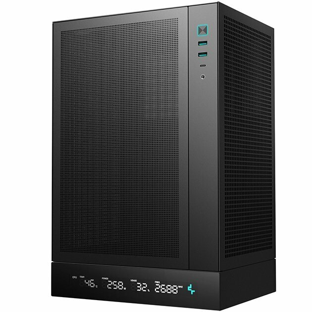 Компьютер Riwer Game Compact 3956513 (Intel Core i5-14400F, Air TDP 180, H610I ITX, 32 Гб D5 4800 (2х16), 500 Гб M.2 NVMe Gm, GeForce RTX 5060 8 Гб, Windows 11 Pro, DeepCool CH170 Digital Bk, G600W-12EC)