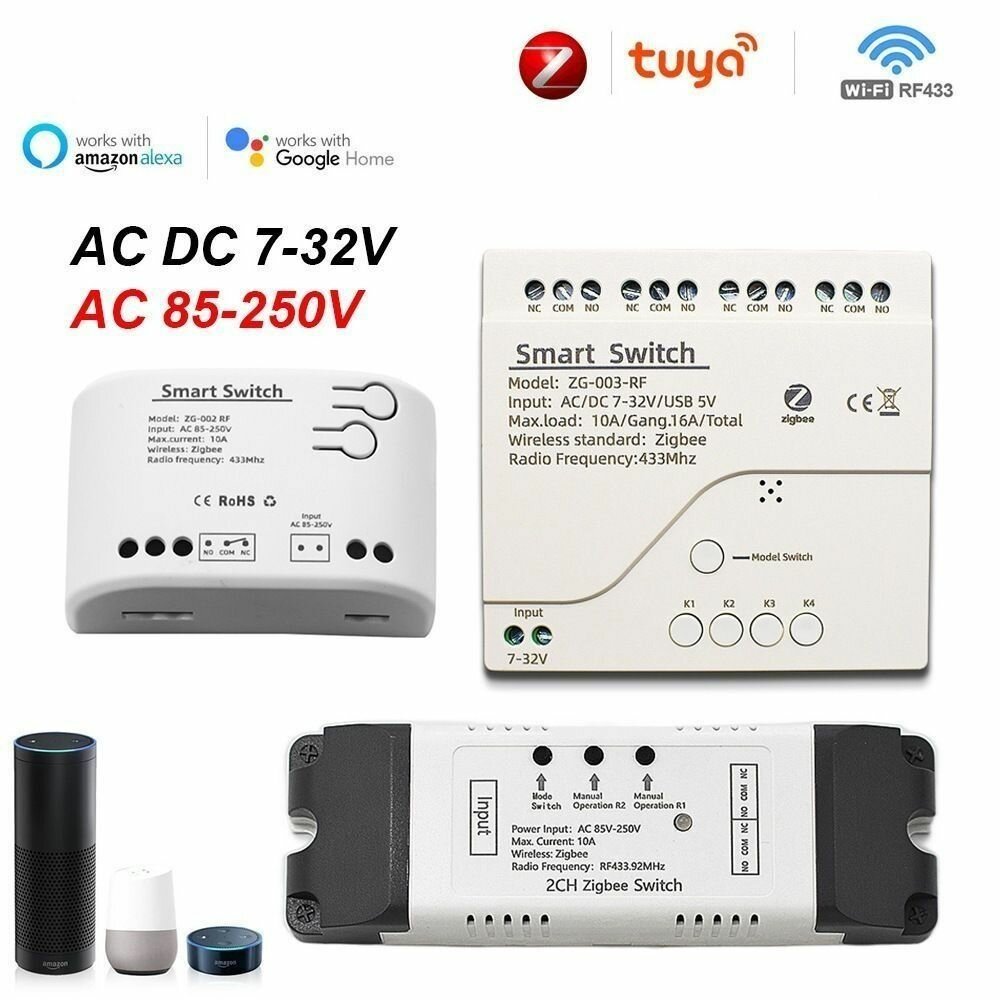 Умный шлюз Zigbee, ZigBee3.0+BLE5.0, хаб с несколькими моделями, Tuya Smart life, умный дом