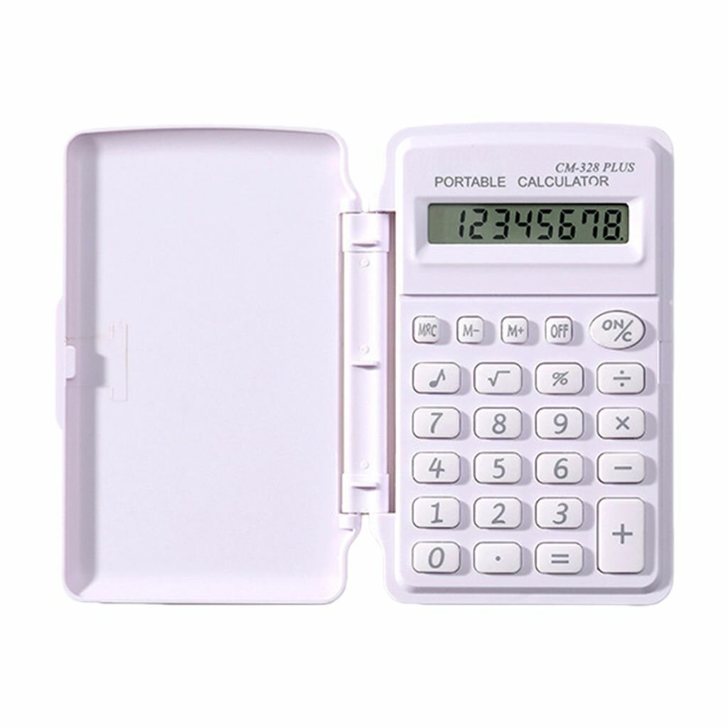 8-значный мини-калькулятор flip palm calculator-лавандовый