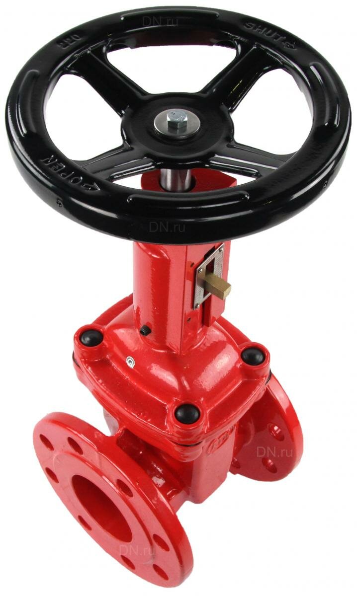 Задвижка АДЛ Гранар KR14 ду 65, чугунная, фланцевая, с обрезиненным клином