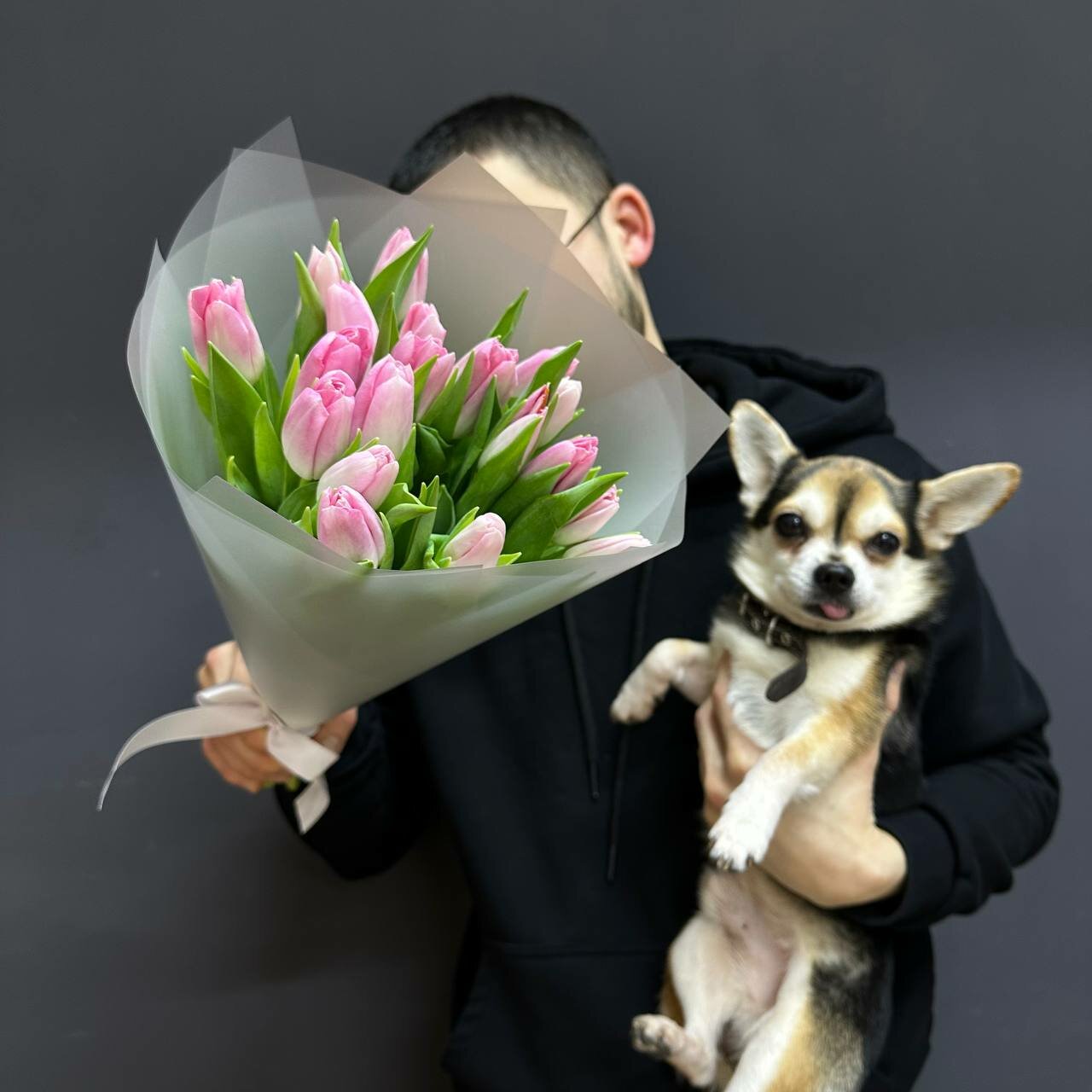 Тюльпаны / Тюльпан / Букет Тюльпанов / Тюльпаны Розовые Голландия 19 шт