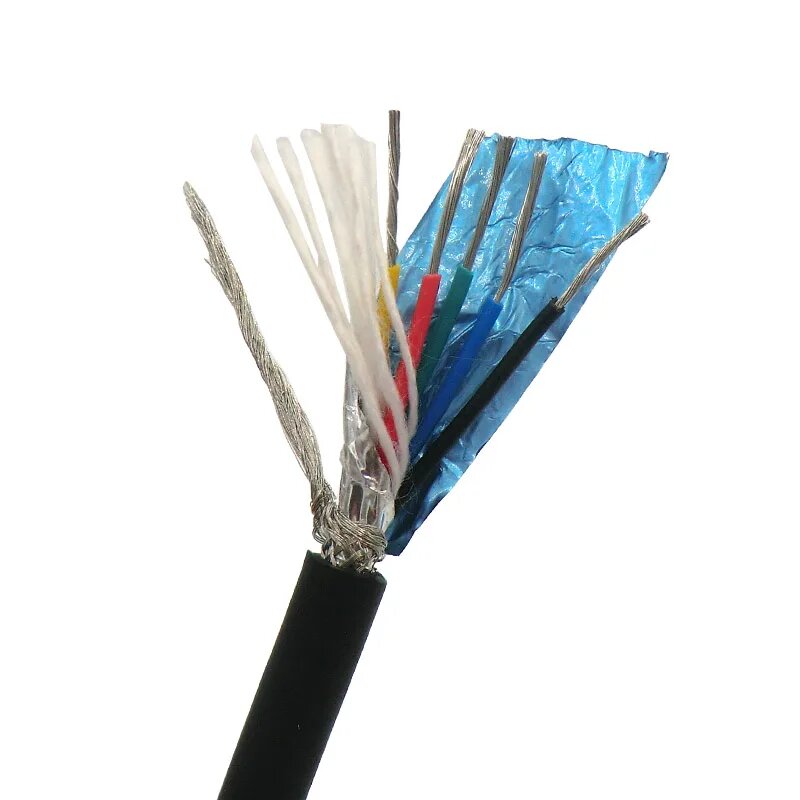 Гибкий экранированный провод медный 1 м 0.14mm2(26AWG), 5 core