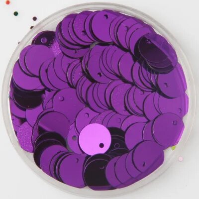 Пайетки круглые фиолетовые Dark Purple 8 мм