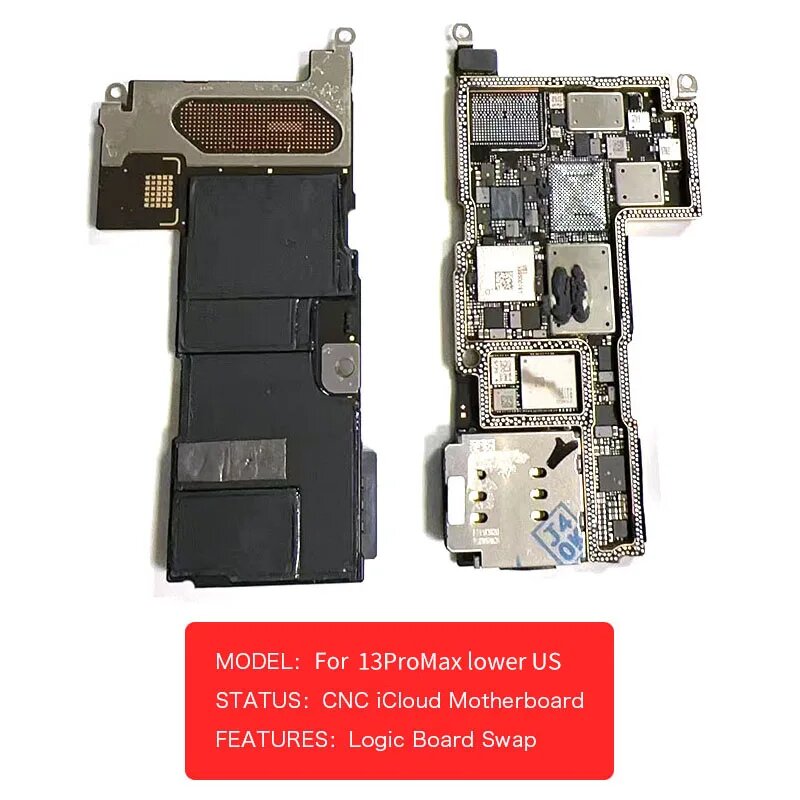 Материнская плата с ЧПУ для Iphone 13 13pro 13promax 13mini Intel Qualcomm Version Swap Drill CPU Базовая лента материнская плата удалить использовать для замены