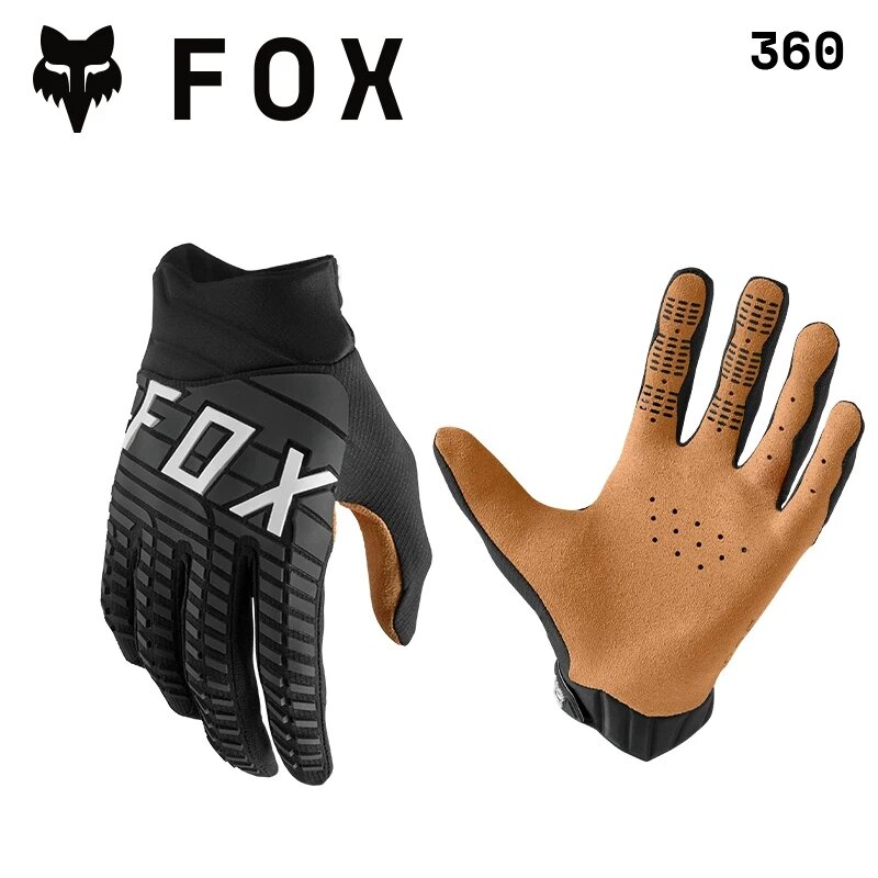 Мужские дышащие внедорожные перчатки FOX Racing Pawtector — улучшенный комфорт Черный, L, Black Gray