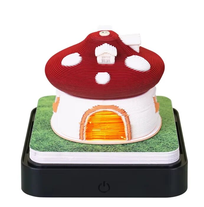 Настольный календарь-ночник "Грибной домик", Color: mushroom2026