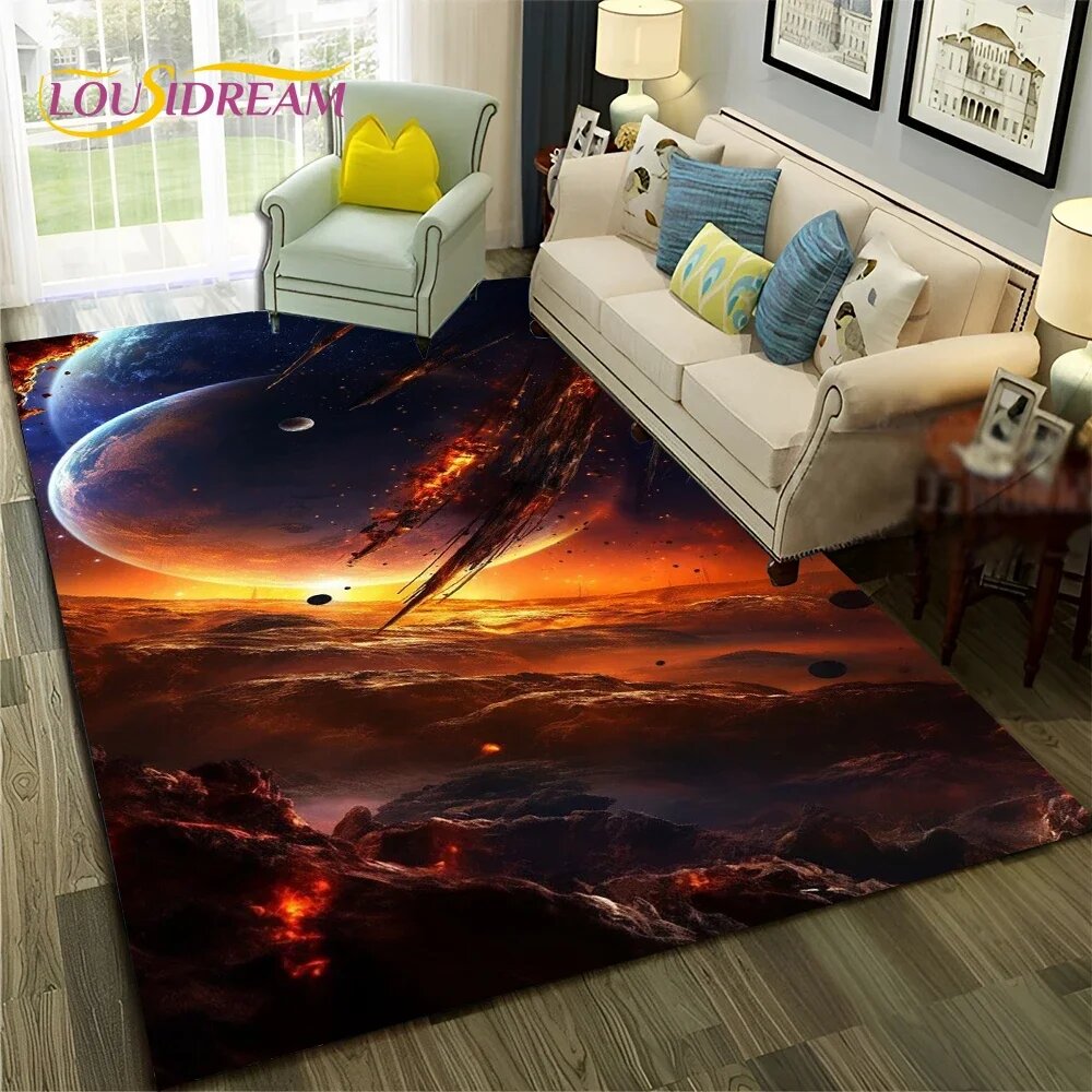 Коврик 3D Galaxy Planet Star, Цвет 23