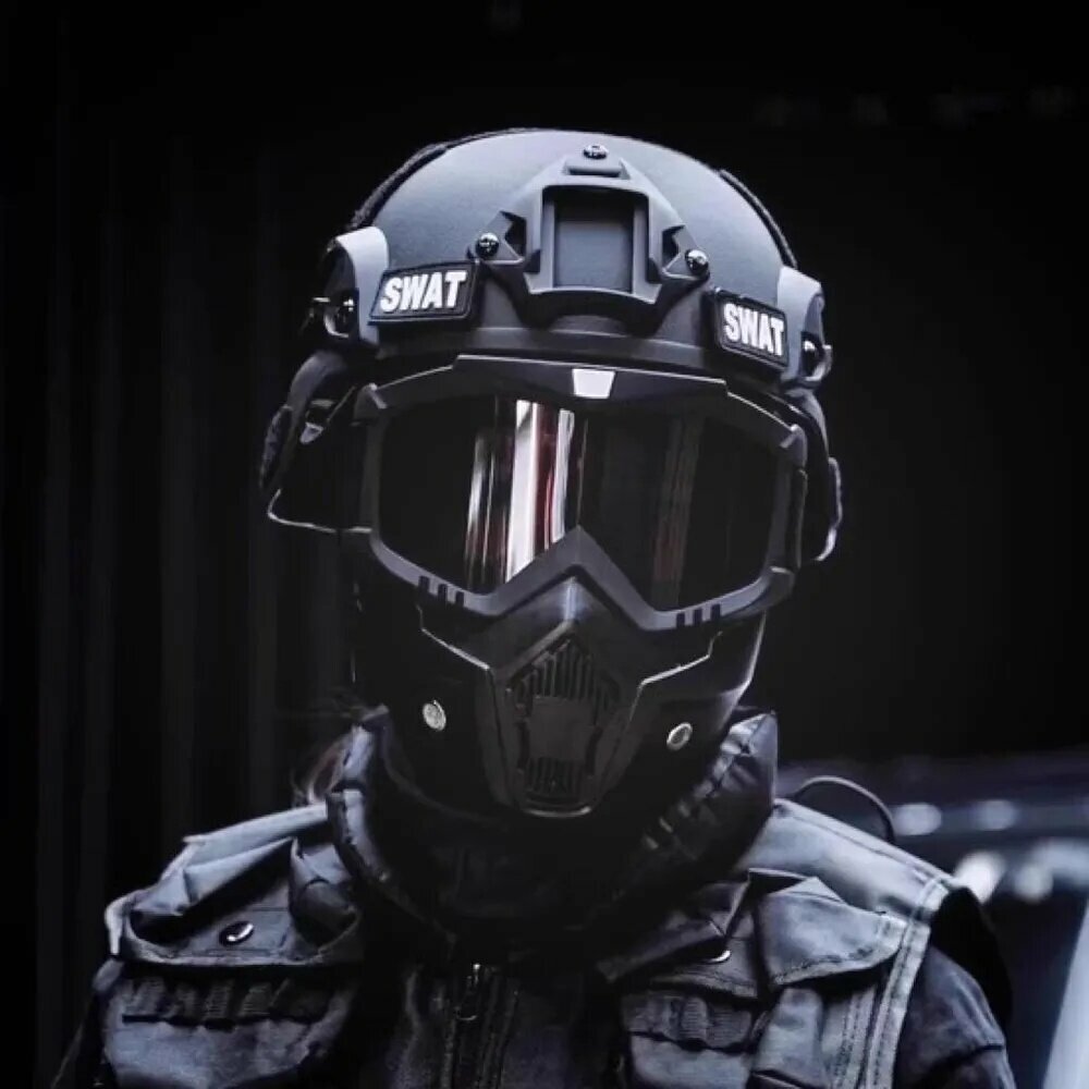 Тактическая маска для шлема, стиль спецназа, крутой дизайн