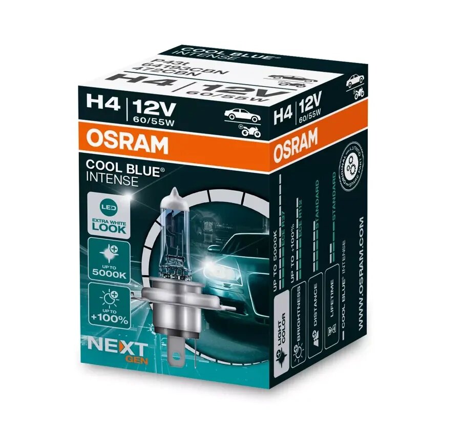Автолампа Osram Cool Blue Intense H4