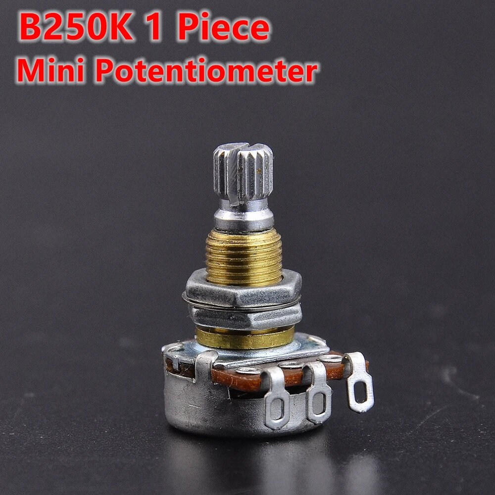 Потенциометры Alpha для электрогитары bass A250K/B250K/A500K/B500K BS Mini B250K 1 PC