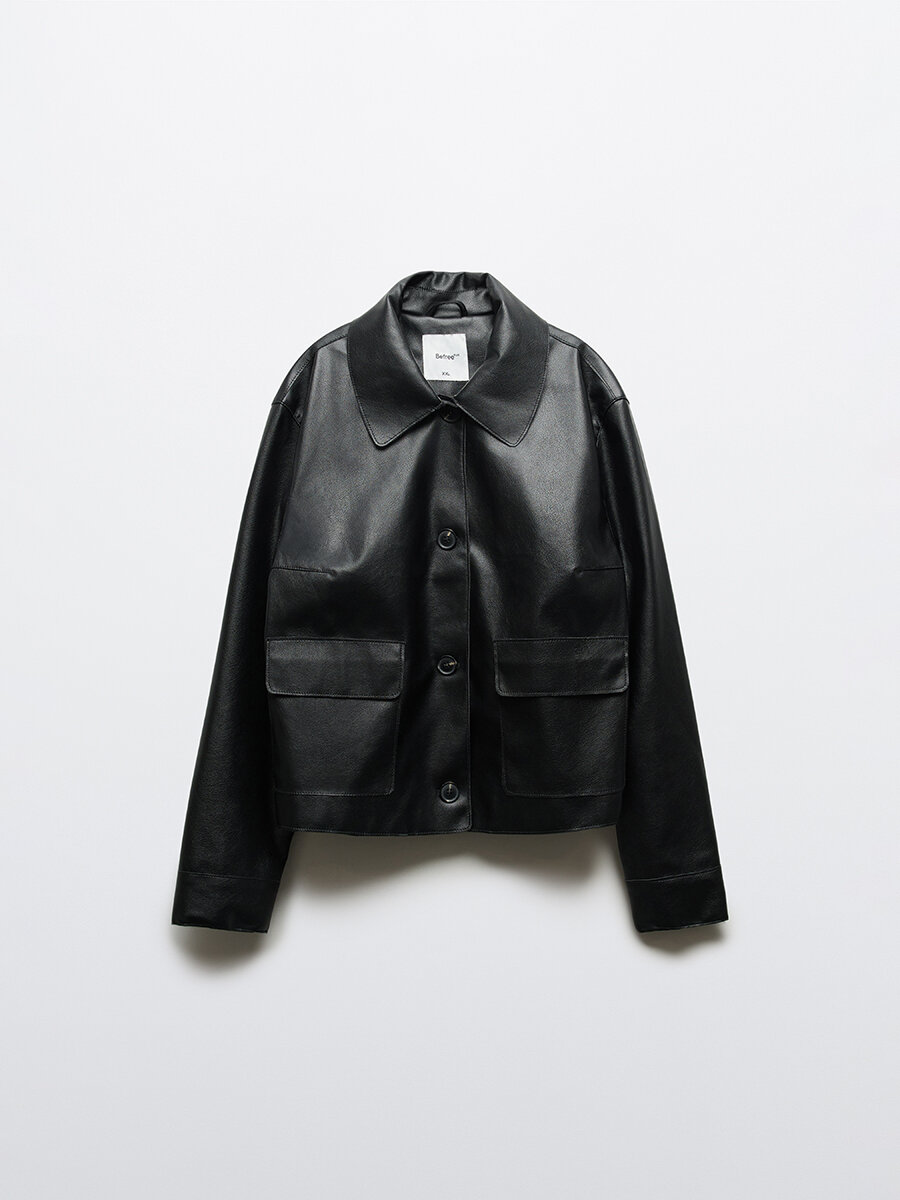 Куртка кожаная plus size