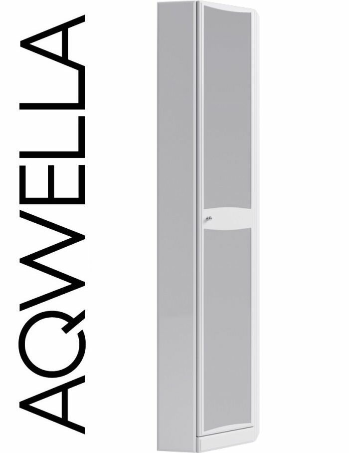 Шкаф пенал для ванной угловой Aqwella Barcelona Ba.05.45/L