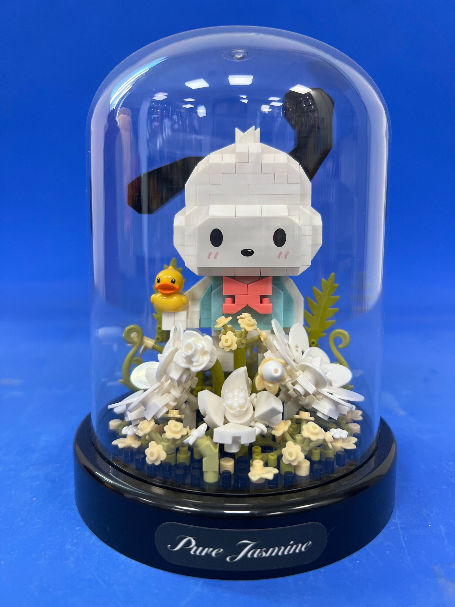 Конструктор 3D Balody Собачка с Цветами в Колбе, мини блоки, 531 деталей - BA210819