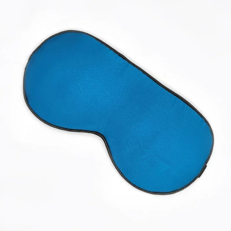 Шелковая маска для сна Peacock Blue