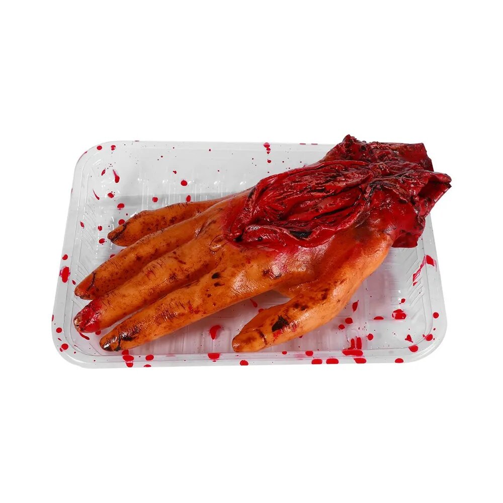 Латексная игрушка руки с шрамами для страшных хэллоуинских декораций