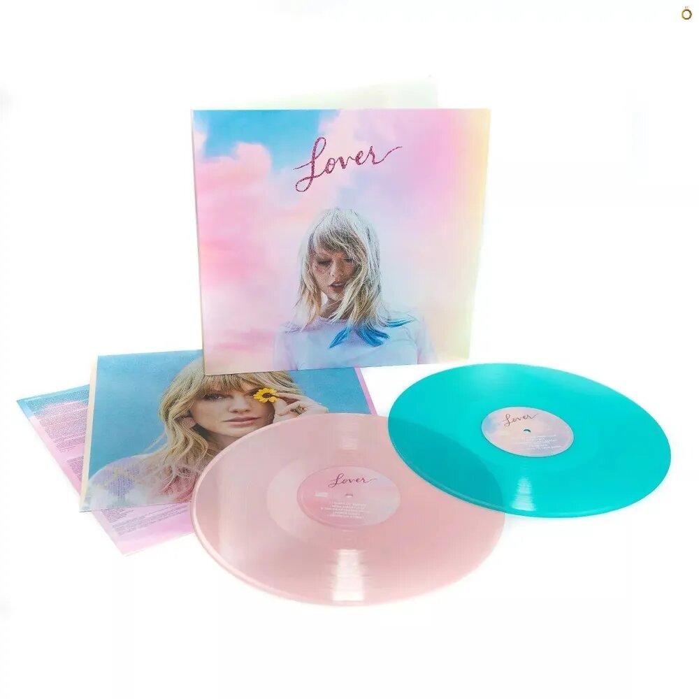 Виниловая пластинка Taylor Swift - Lover (2xLP, Baby Pink, Light Blue Translucent) Европейское издание