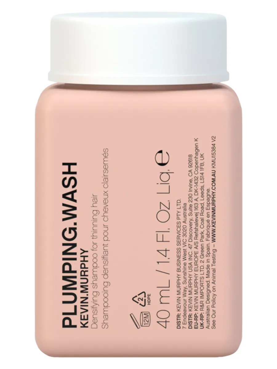 Шампунь для объёма и уплотнения волос Kevin.Murphy Plumping.Wash Shampoo, 40 мл