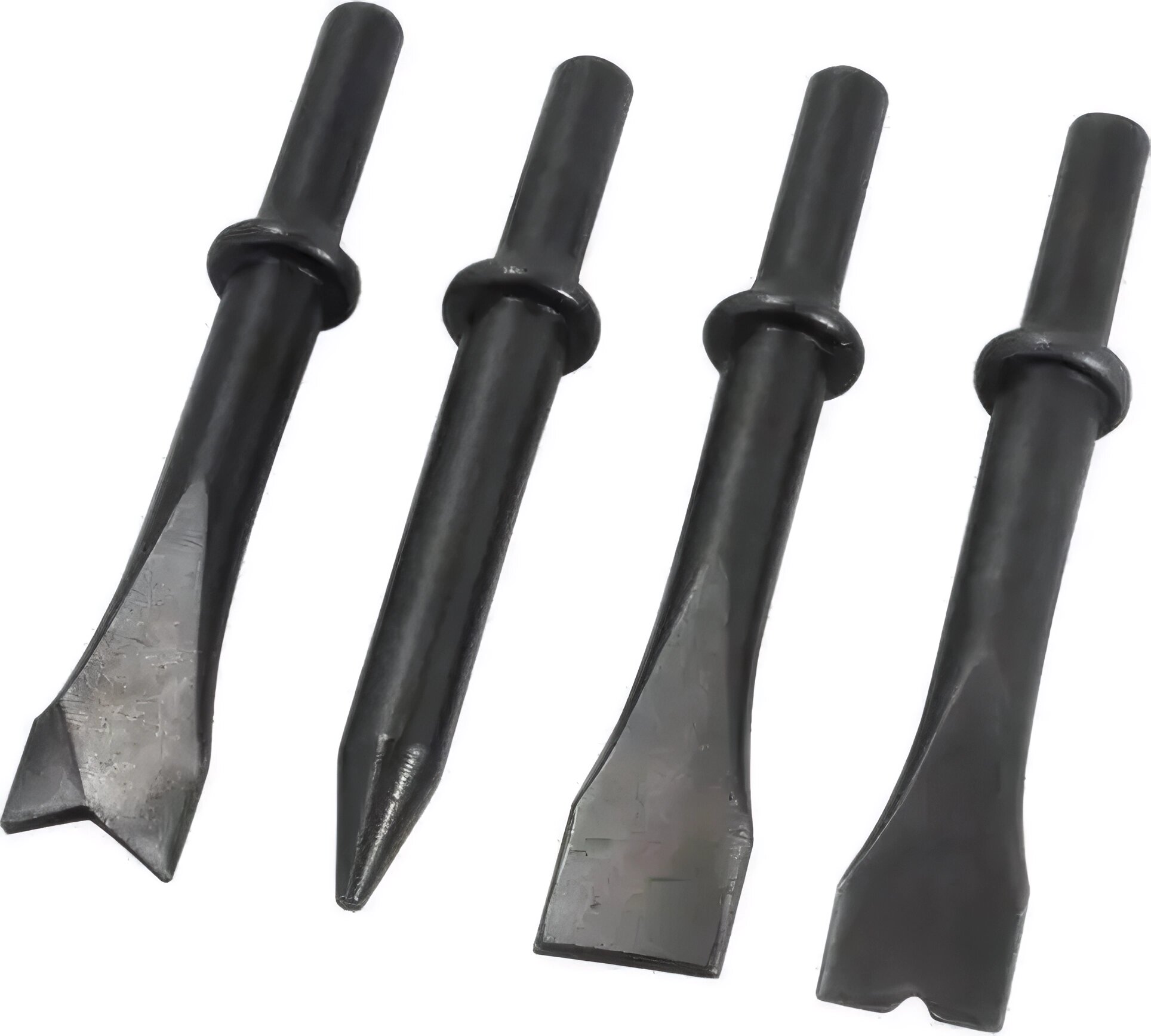 Набор зубил разнопрофильных 4пр. круглая посадка Forsage F-RP7002-4