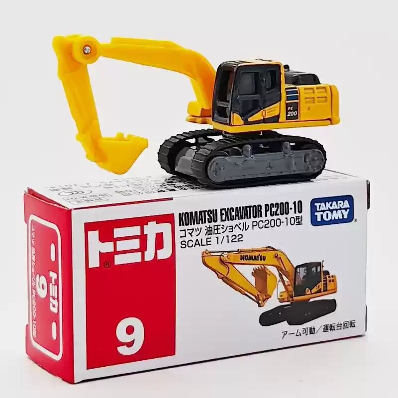 TOMICA Komatsu PC200-10, масштаб 1/122, цвет 9