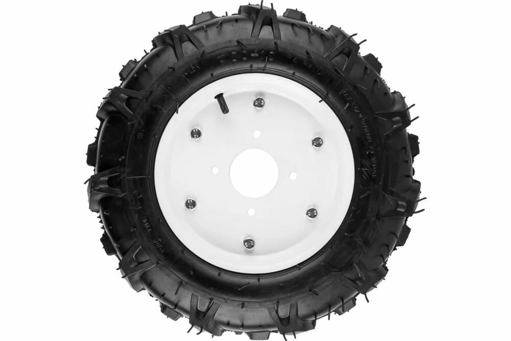 Колесо в сборе пневмо 4.00-10 (шина+камера+диск) "Елочка" (Каскад) 4 отв.