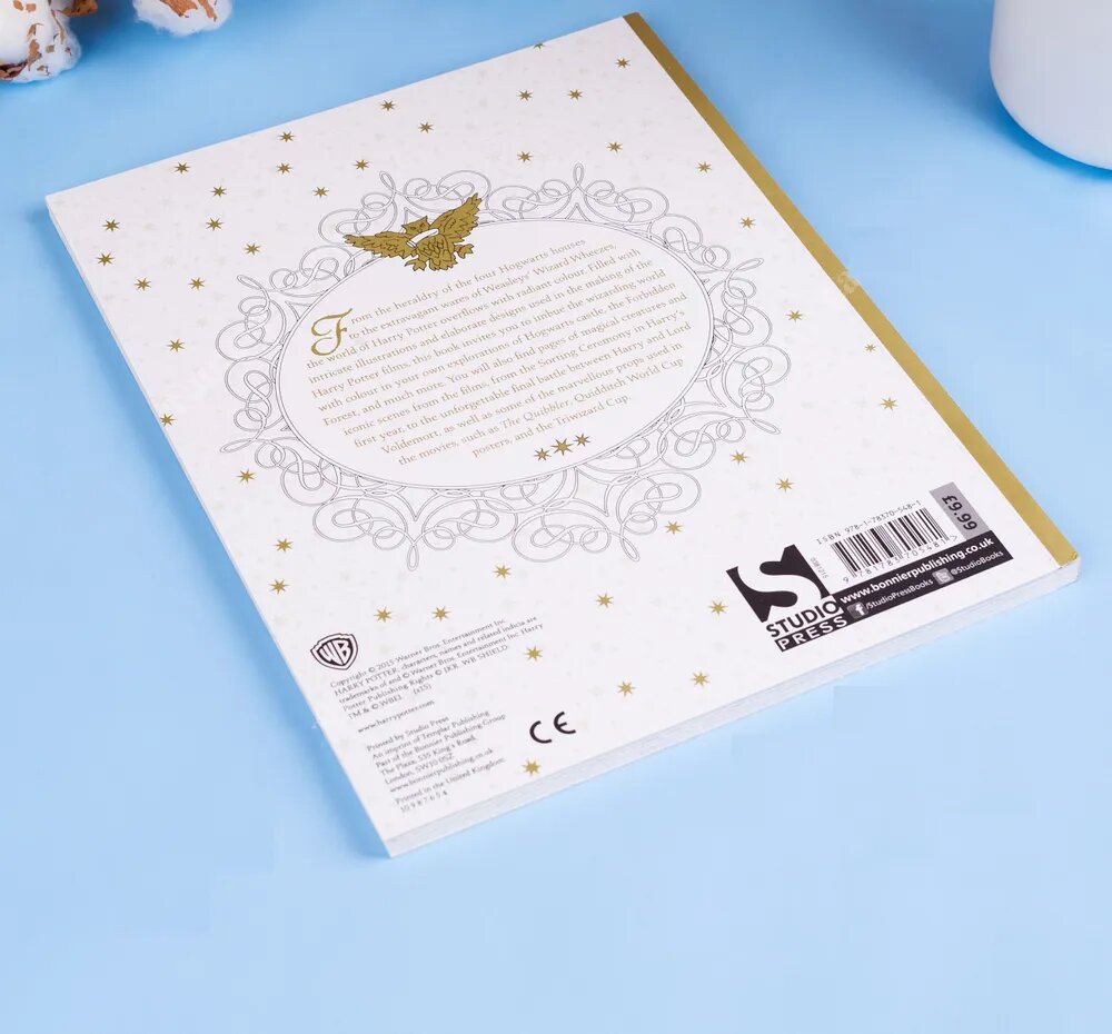 Раскраска Harry Potter Colouring Book для раскрашивания, 40 листов, размер 28х22 см — фото 1