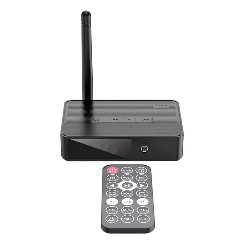 Адаптер Приемника Bluetooth 5.3 Коаксиальный Оптоволоконный с пультом и NFC