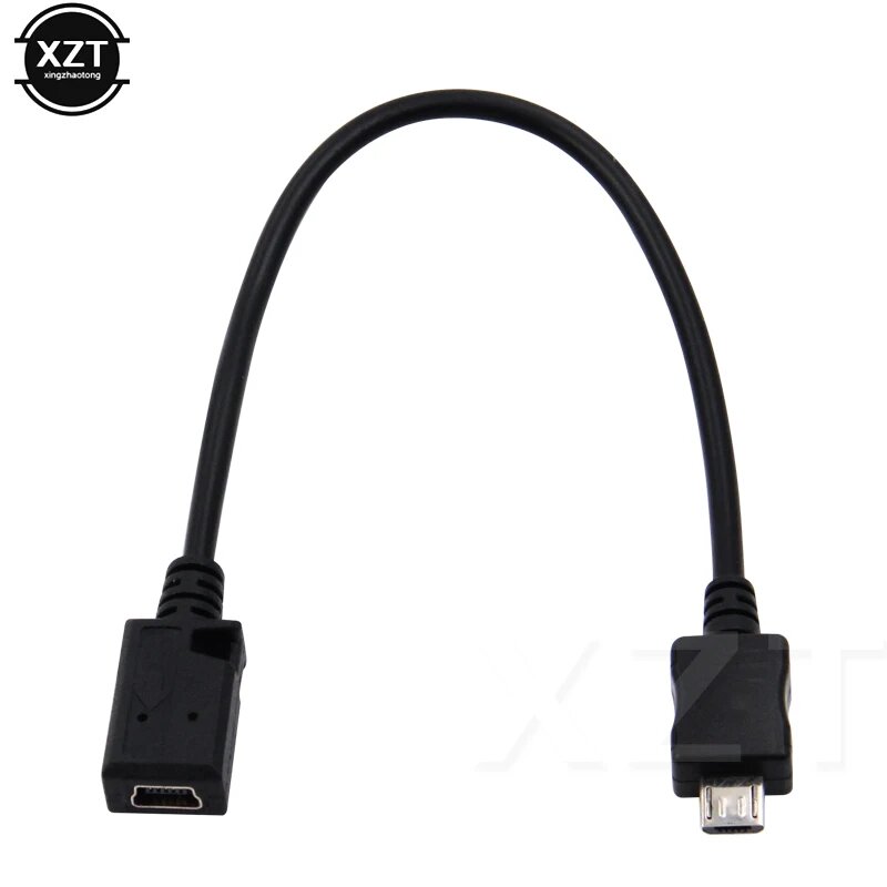 Кабель-адаптер Micro USB на Mini USB WYMECT черный