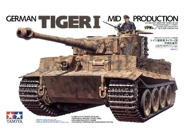 Tamiya 1/35 Танк Тигр I Mid Production