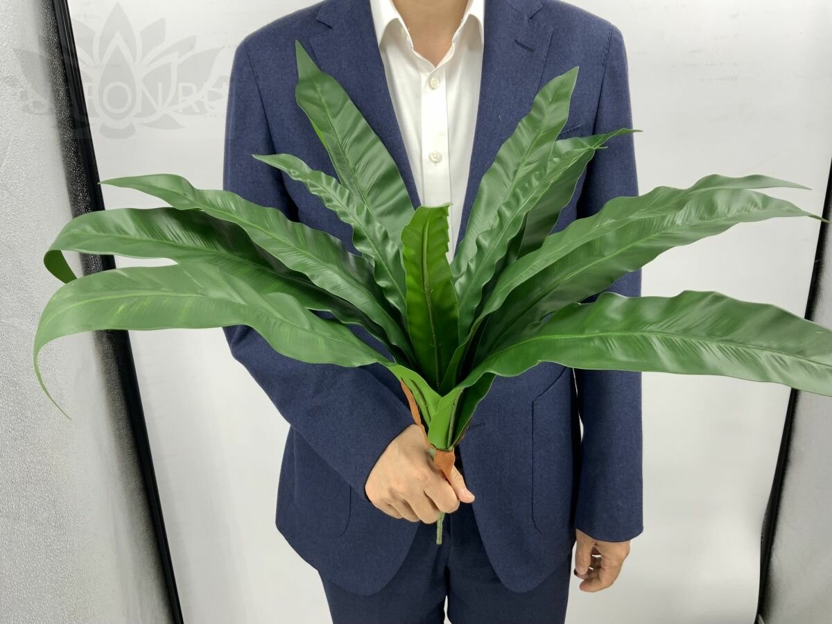 Листья искусственные премиум папоротник Асплениум для декора интерьера в кашпо фитостены